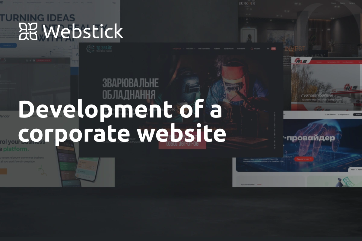 Turnkey corporate website development services. Custom corporate website creation. Website ...