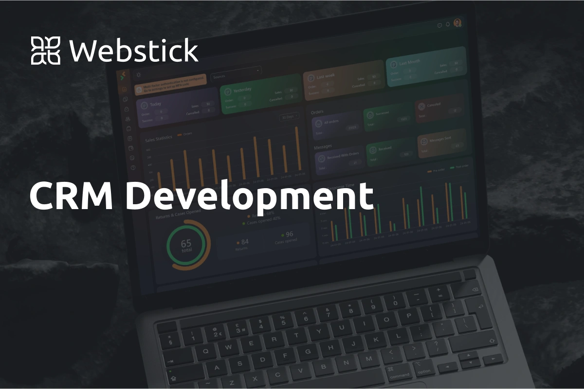 Turnkey CRM development services. Custom CRM system creation. CRM developer.