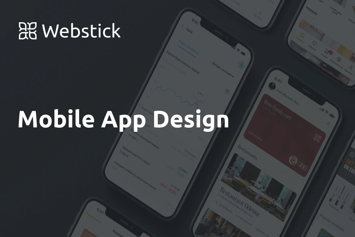Mobile application design development services. Custom mobile application design creation.